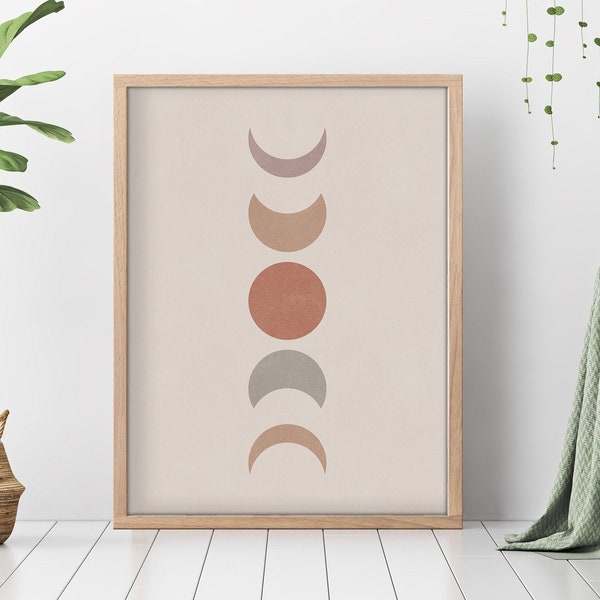 Moon Phase Wall Art - Etsy