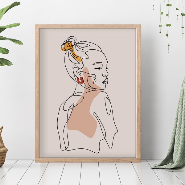 Woman Back Drawing - Etsy