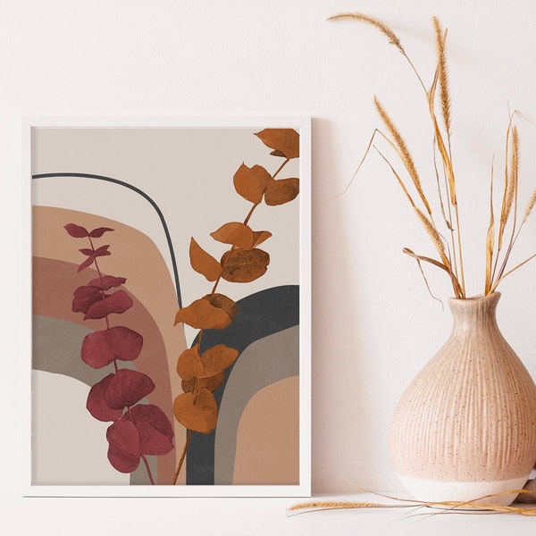 Abstract Leaf Art - Etsy