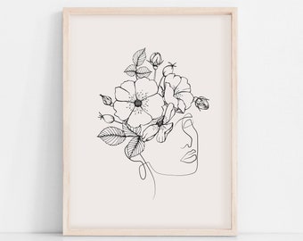 Abstract line art | Etsy