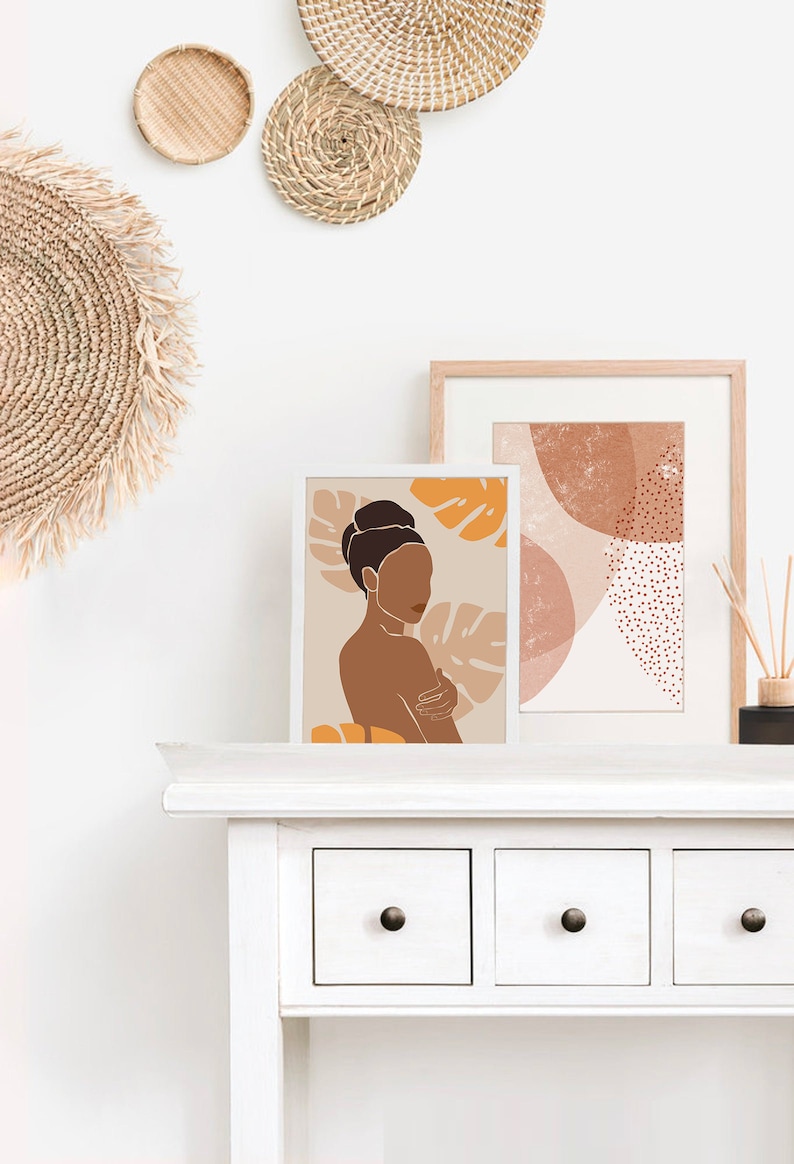 PRINTABLE Wall Art Woman Illustration Print Fashion - Etsy