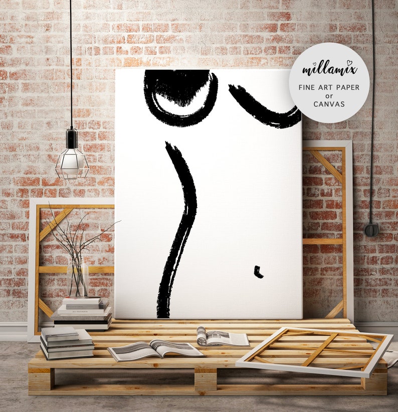 Female Drawing Poster the Female Body Minimalist Print - Etsy
