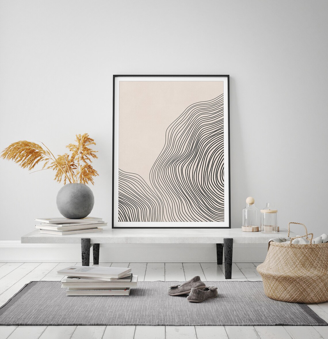 Large Printable Art Modern Wall Decor Print Black and White - Etsy