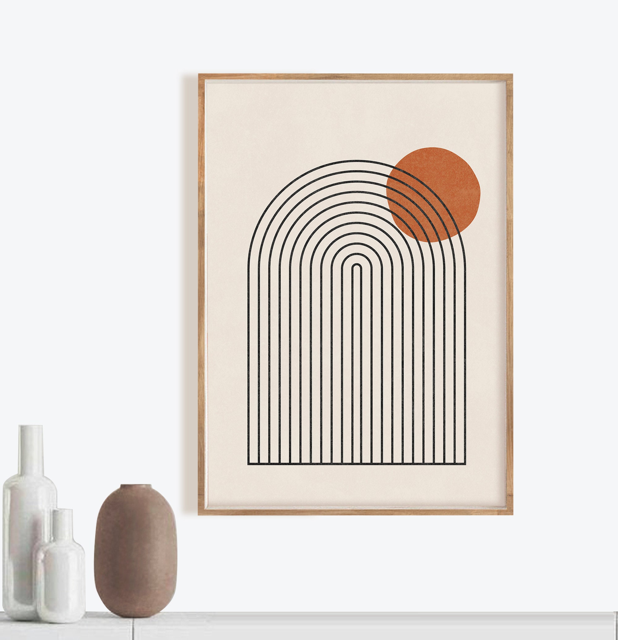 Printable Art Mid Century Modern Art Set of 3 prints | Etsy