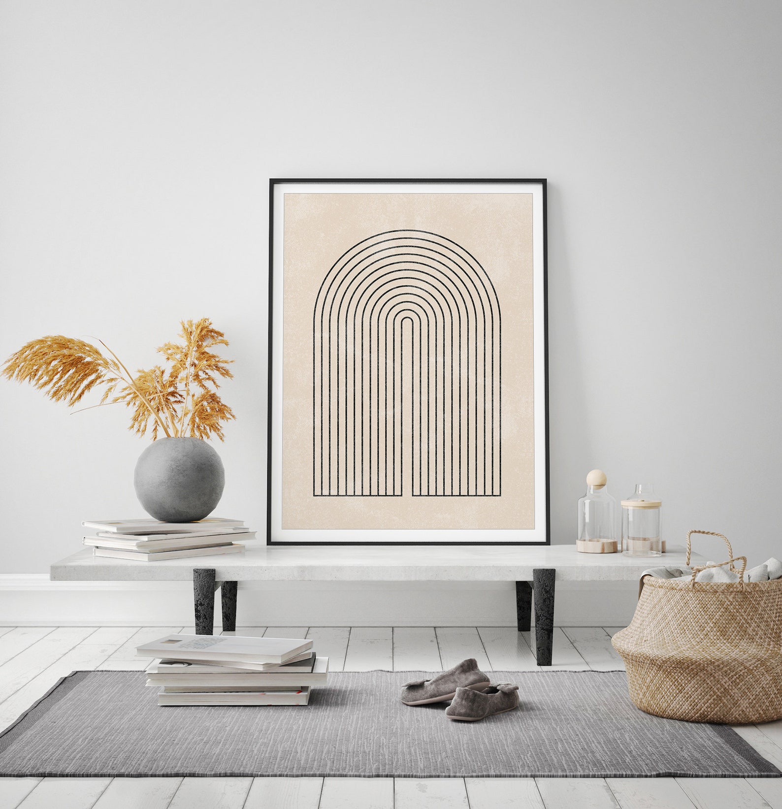 Continuous Line Art Raibow Simple Line Art Abstract Line - Etsy