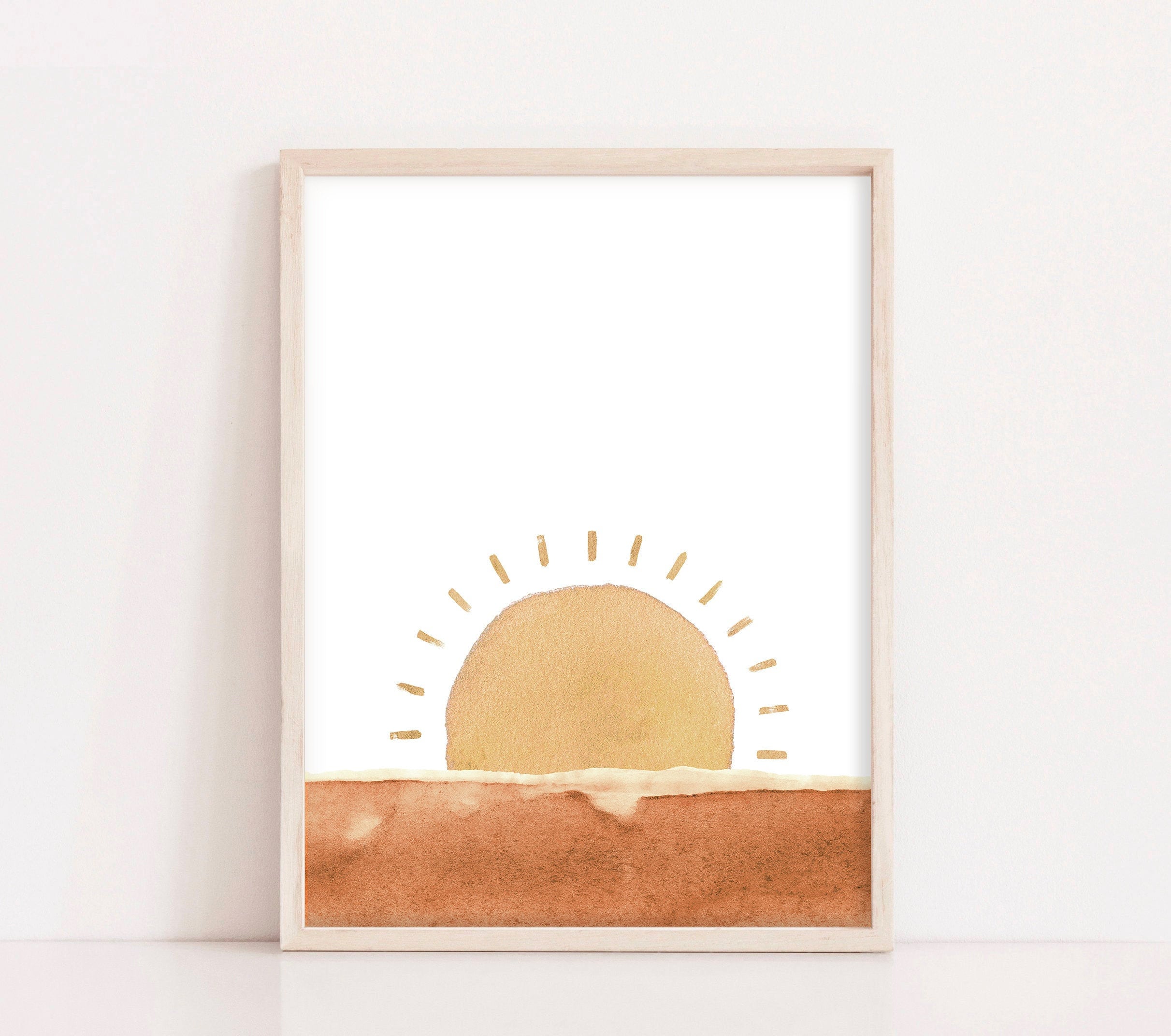 Sun Boho Nursery Printable Wall Art Nursery Decor Playroom | Etsy