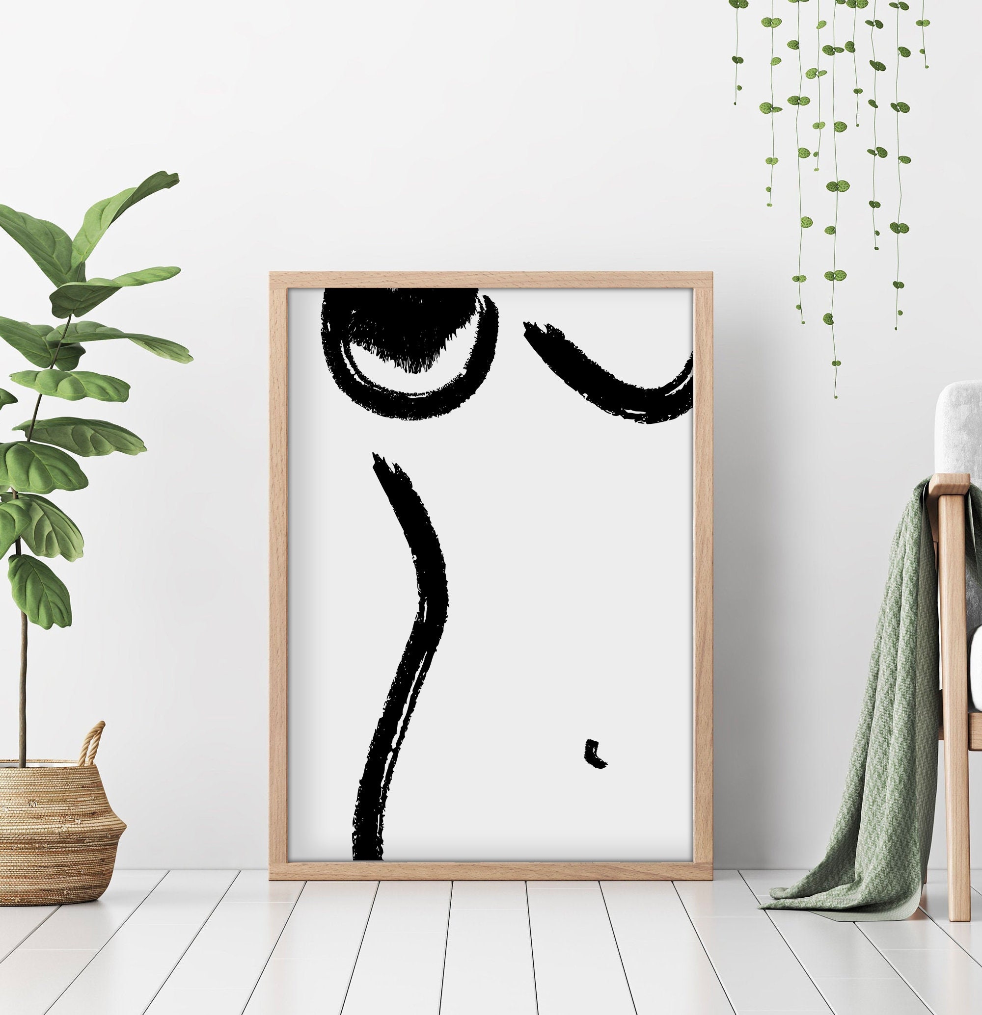 Female Drawing Poster the Female Body Minimalist Print - Etsy