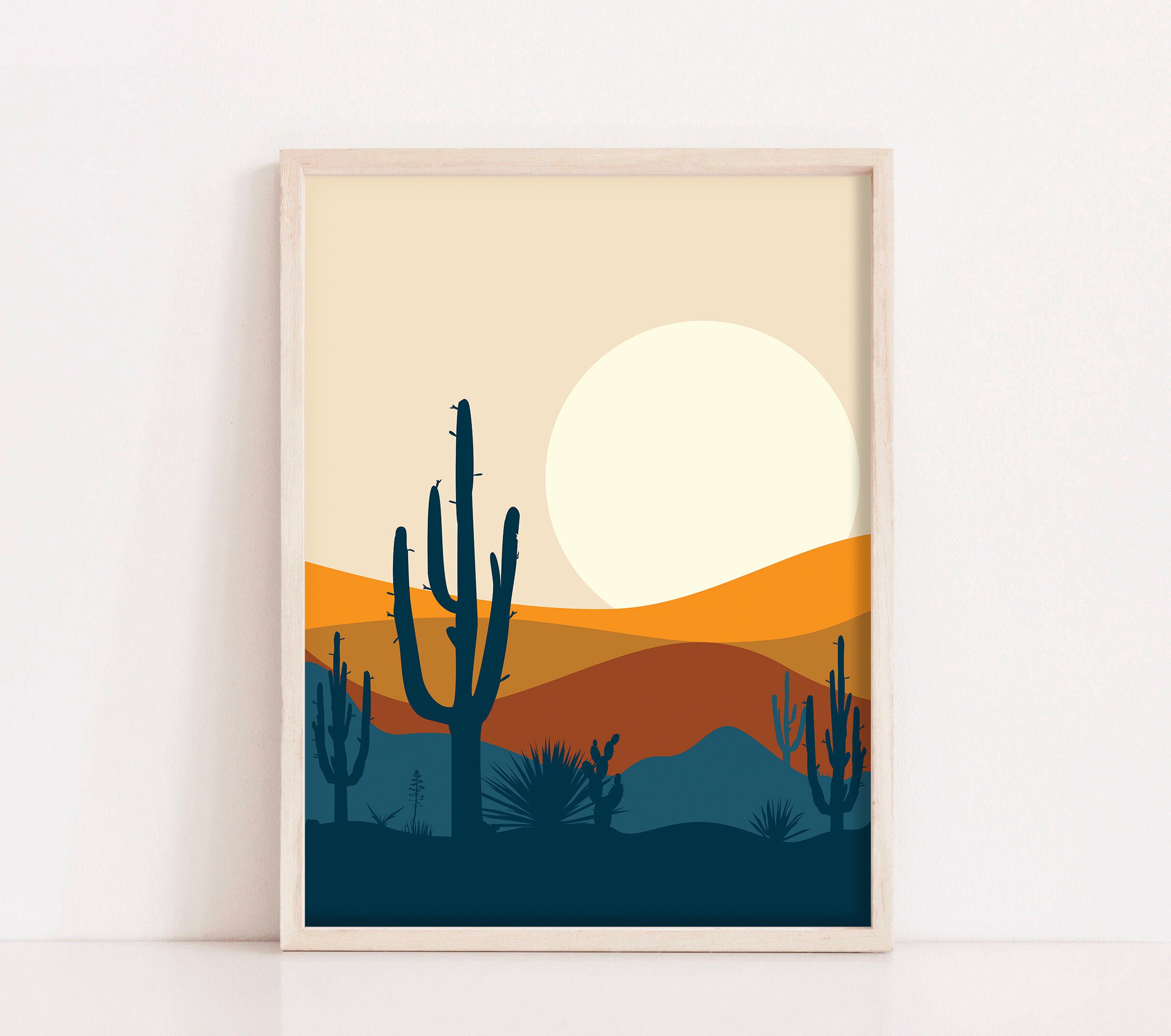 Prints Art & Collectibles Abstract Desert Art Desert Art Print Mountain ...