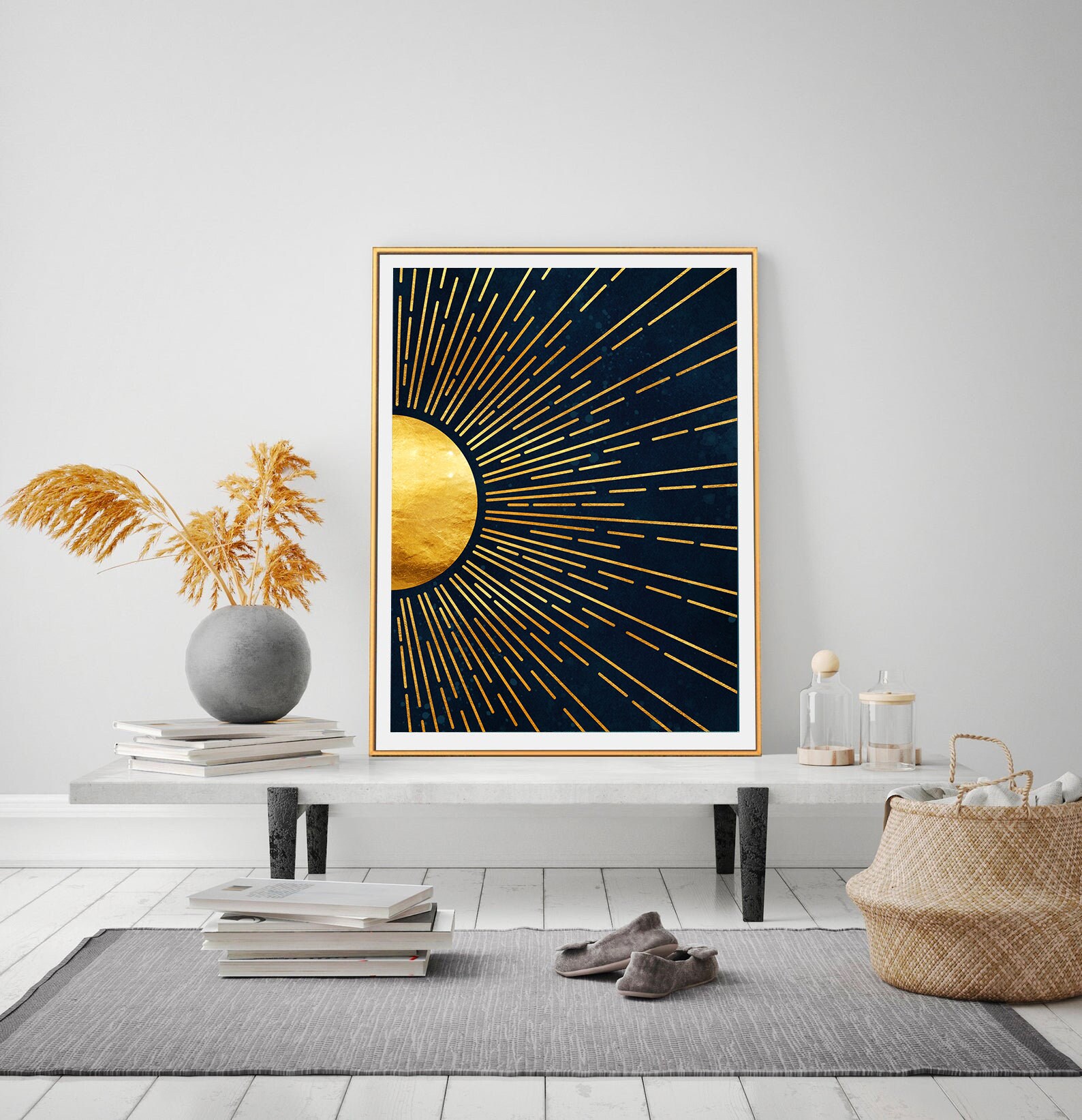 Sun Print Set Abstract Landscape Wall Art Digital Download - Etsy
