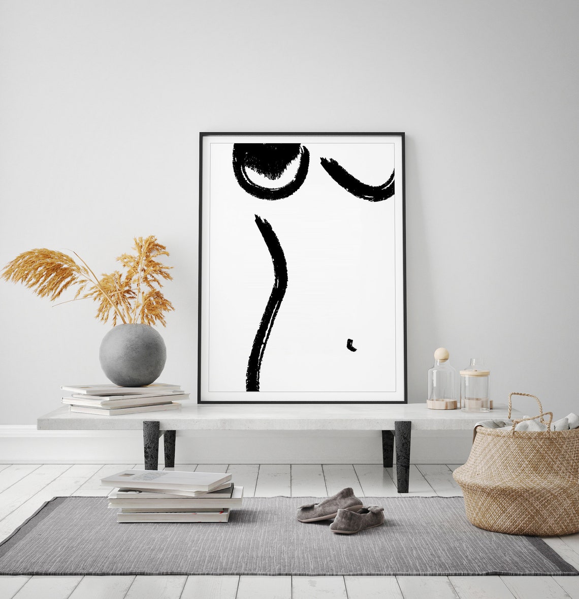 Female Drawing Poster the Female Body Minimalist Print - Etsy