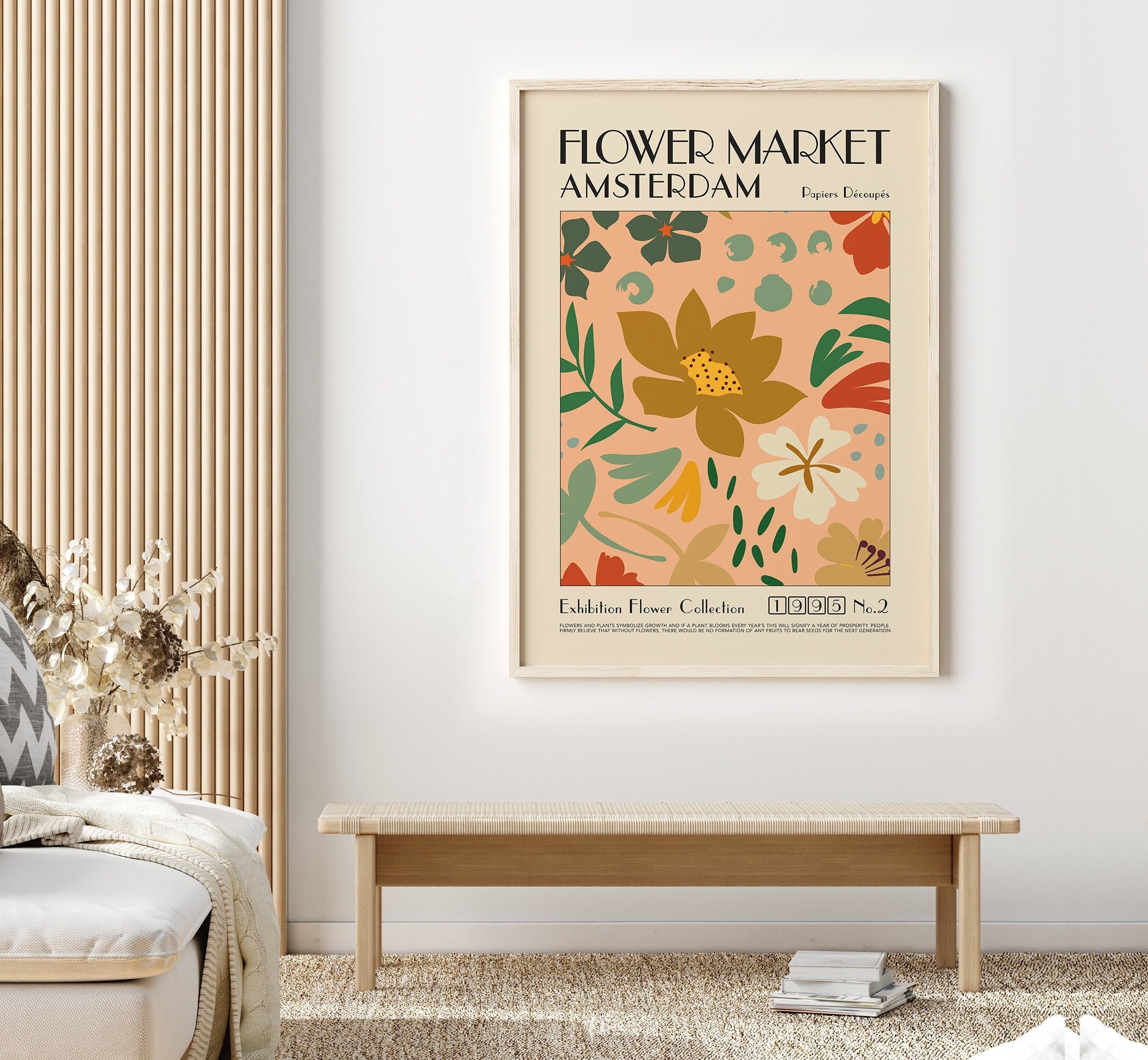 Flower Market Print Flower Market Amsterdam Flower Market - Etsy