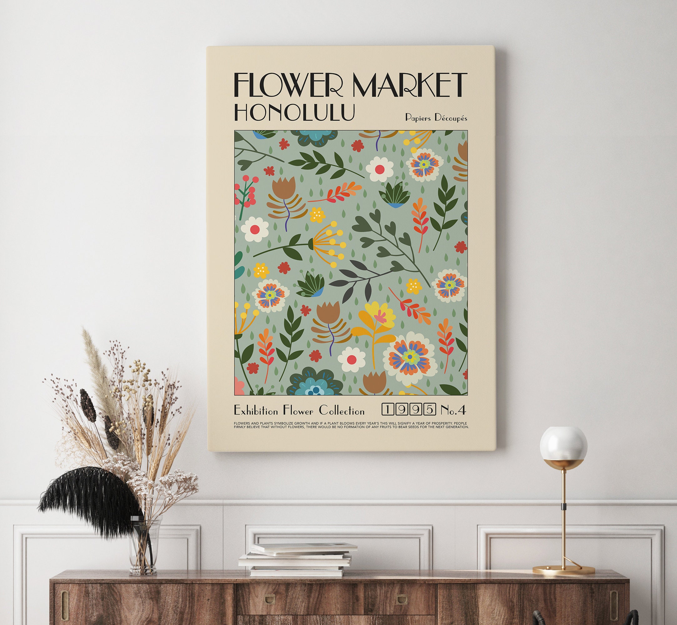 Flower Art Print Digital Download Flower Market Printable - Etsy