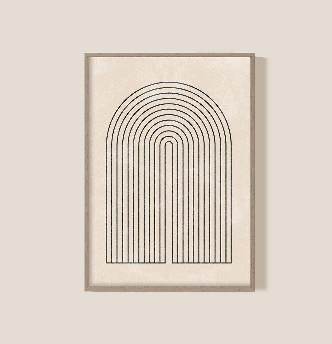 Continuous Line Art Raibow- Simple Line Art - Abstract Line Drawing ...