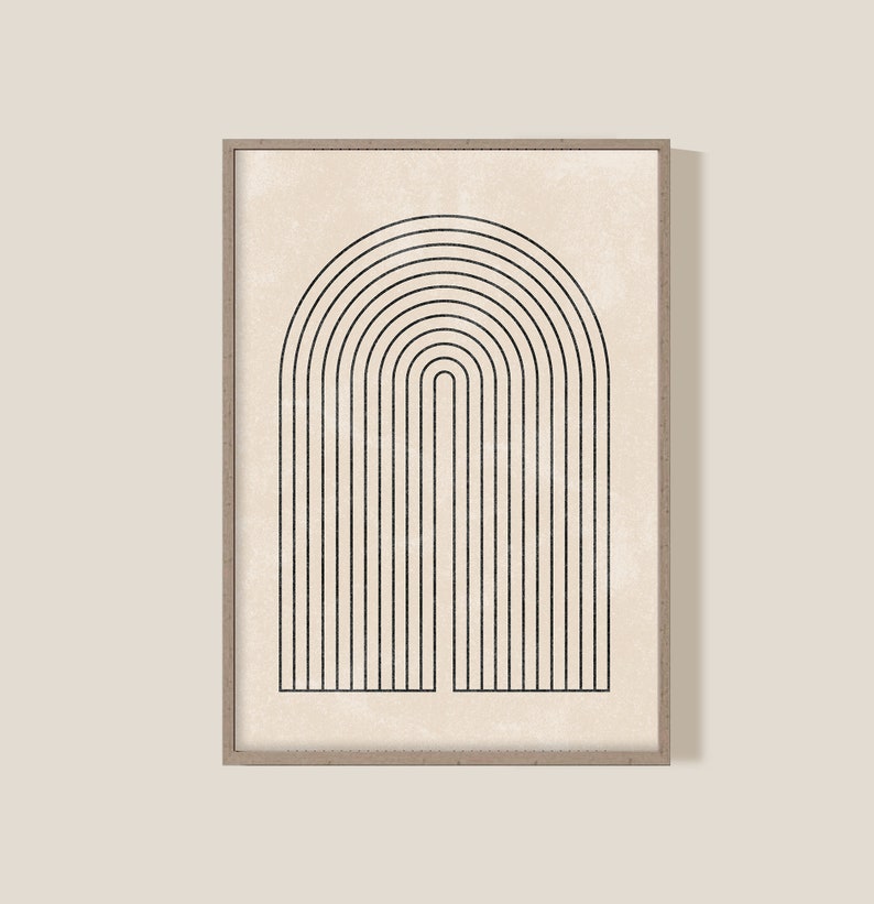 Continuous Line Art Raibow Simple Line Art Abstract Line - Etsy