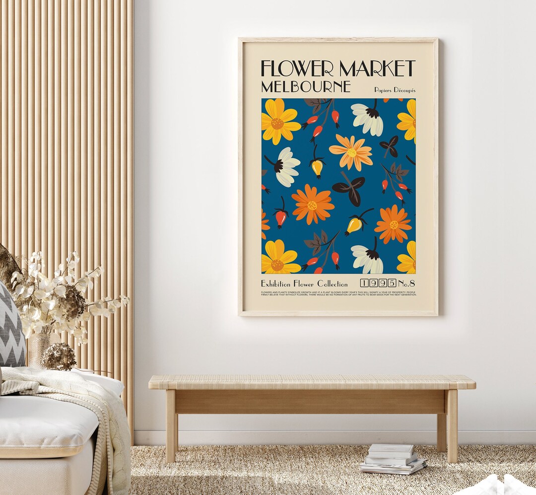 Flower Market Print, Flower Shop Sign, Florist Gift, Flower Shop Decor ...