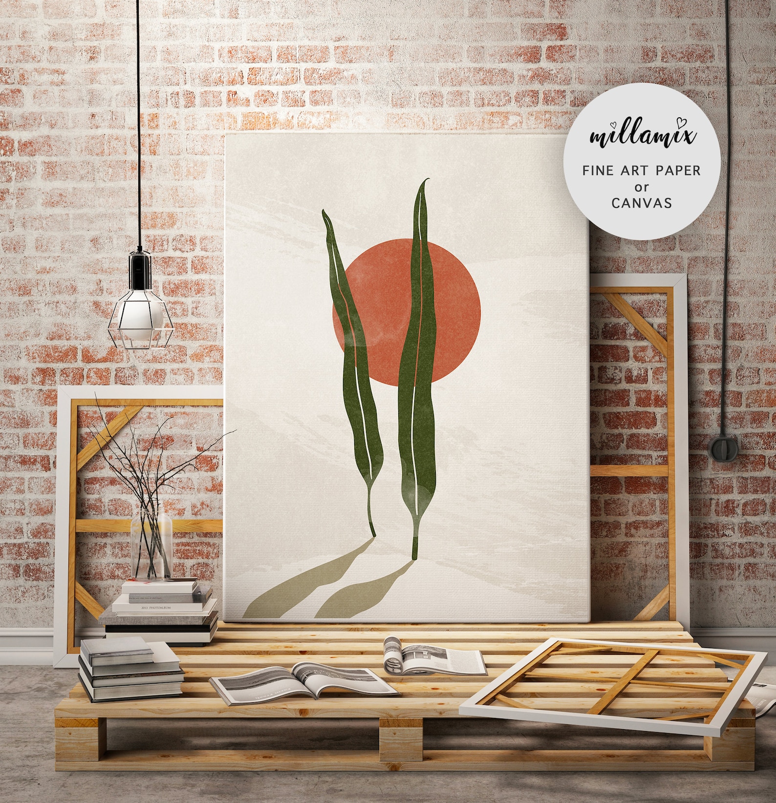 Abstract Botanical Print Botanical Wall Art Printable - Etsy