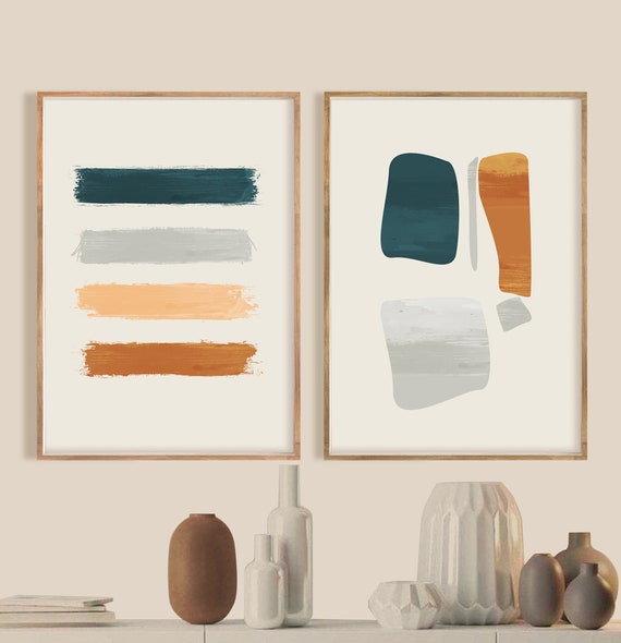 Modern Abstract Print Set Abstract Wall Art Abstract Art | Etsy