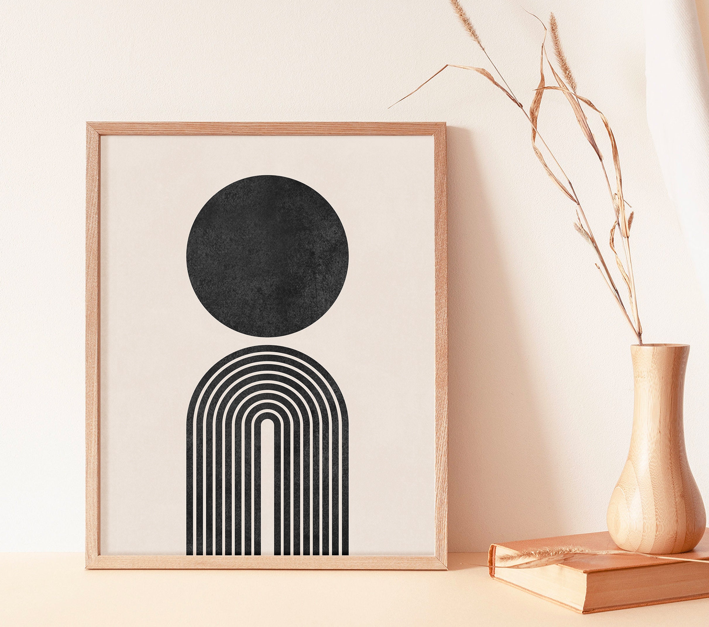 Abstract Line Art Print Downloadable Geometric Printable Wall - Etsy