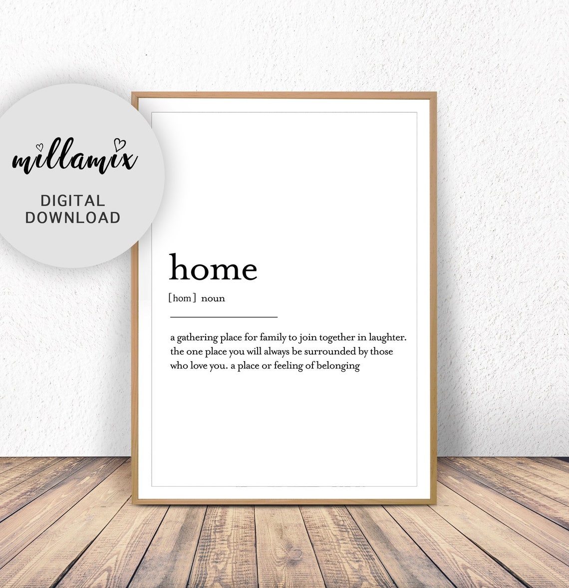 Home Definition Print Wall Art Print Quote Print Definition - Etsy