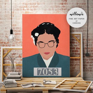 Rosa Parks Print, Feminist Print, Feminism, Feminist Icon Rosa Parks ...