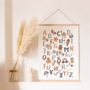 ABC Poster Alphabet Poster Printable Wall Art Alphabet Print Playroom ...