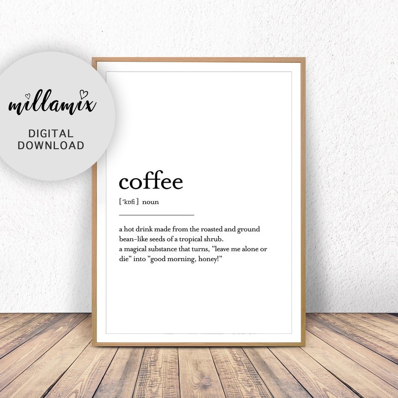 Coffee Word Art - Etsy