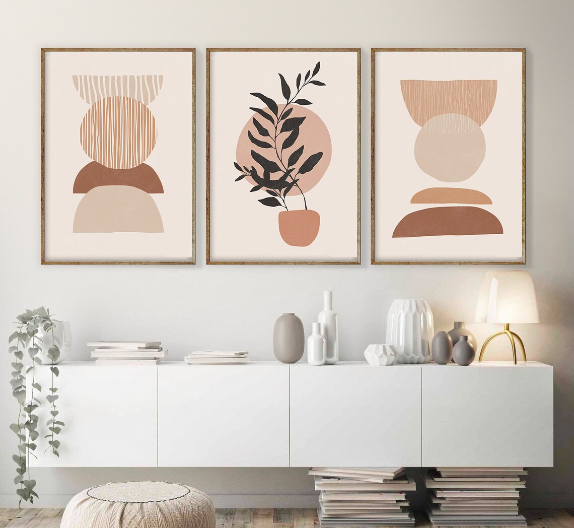 Abstract Art Set of 3 Gallery Wall Bundle Set of Three | Etsy Canada