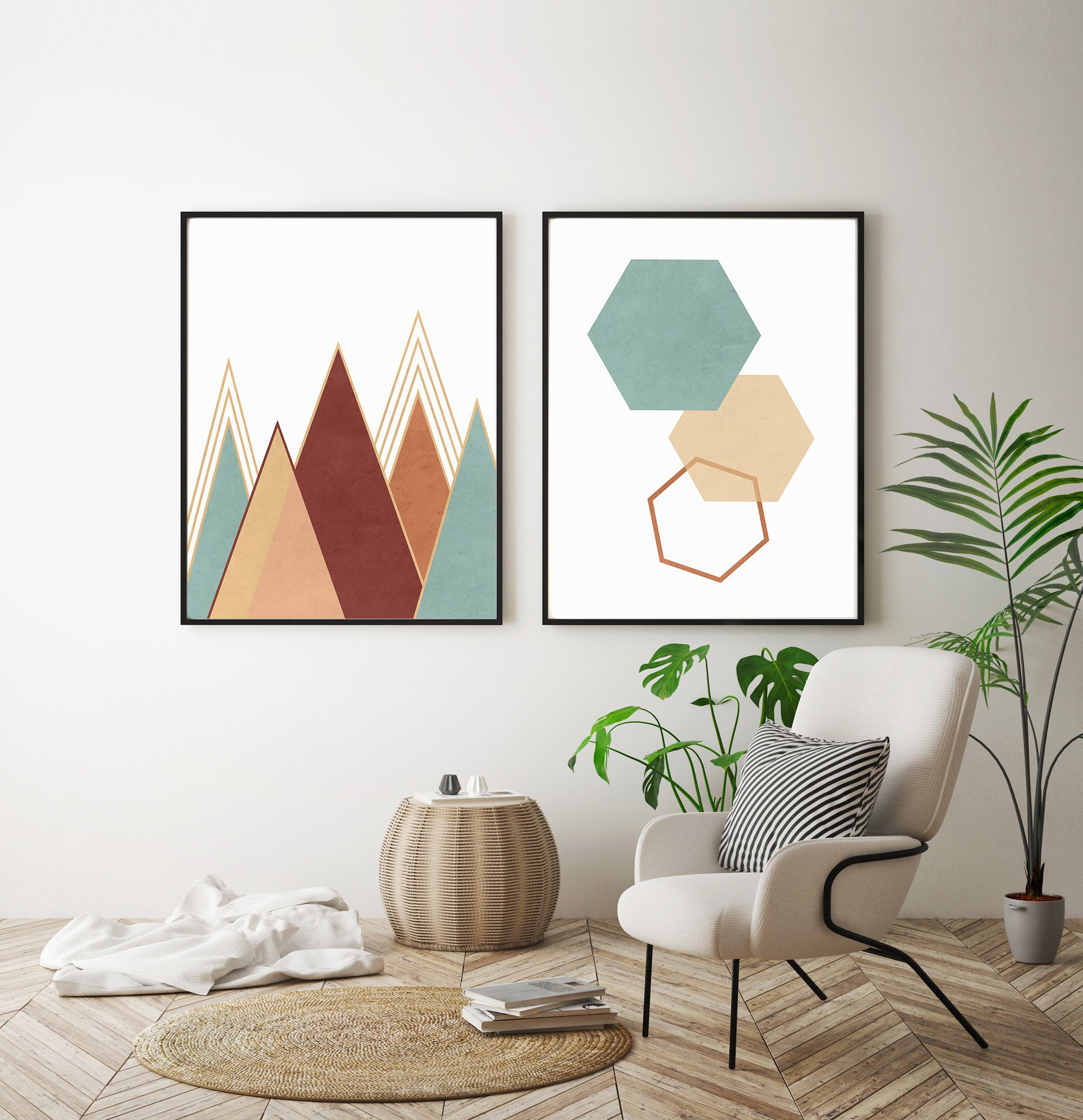 Geometric Art Prints Geometric Wall Art Geometric Art Nordic - Etsy