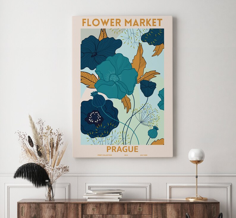 Flower Market Print Flower Market Poster Flower Market - Etsy