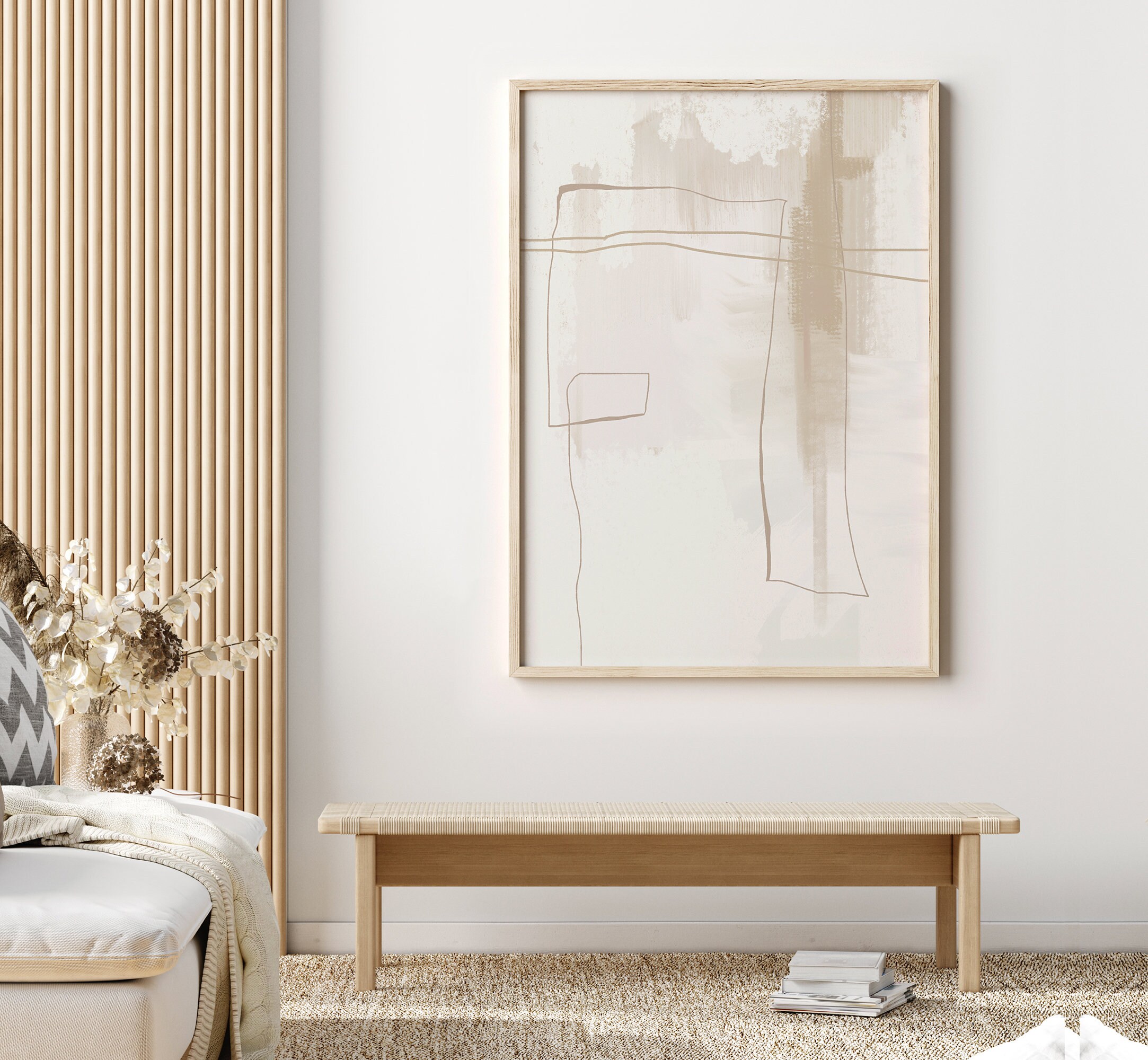 Printable Gallery Set of 3 Abstract Line Prints Modern Simple - Etsy