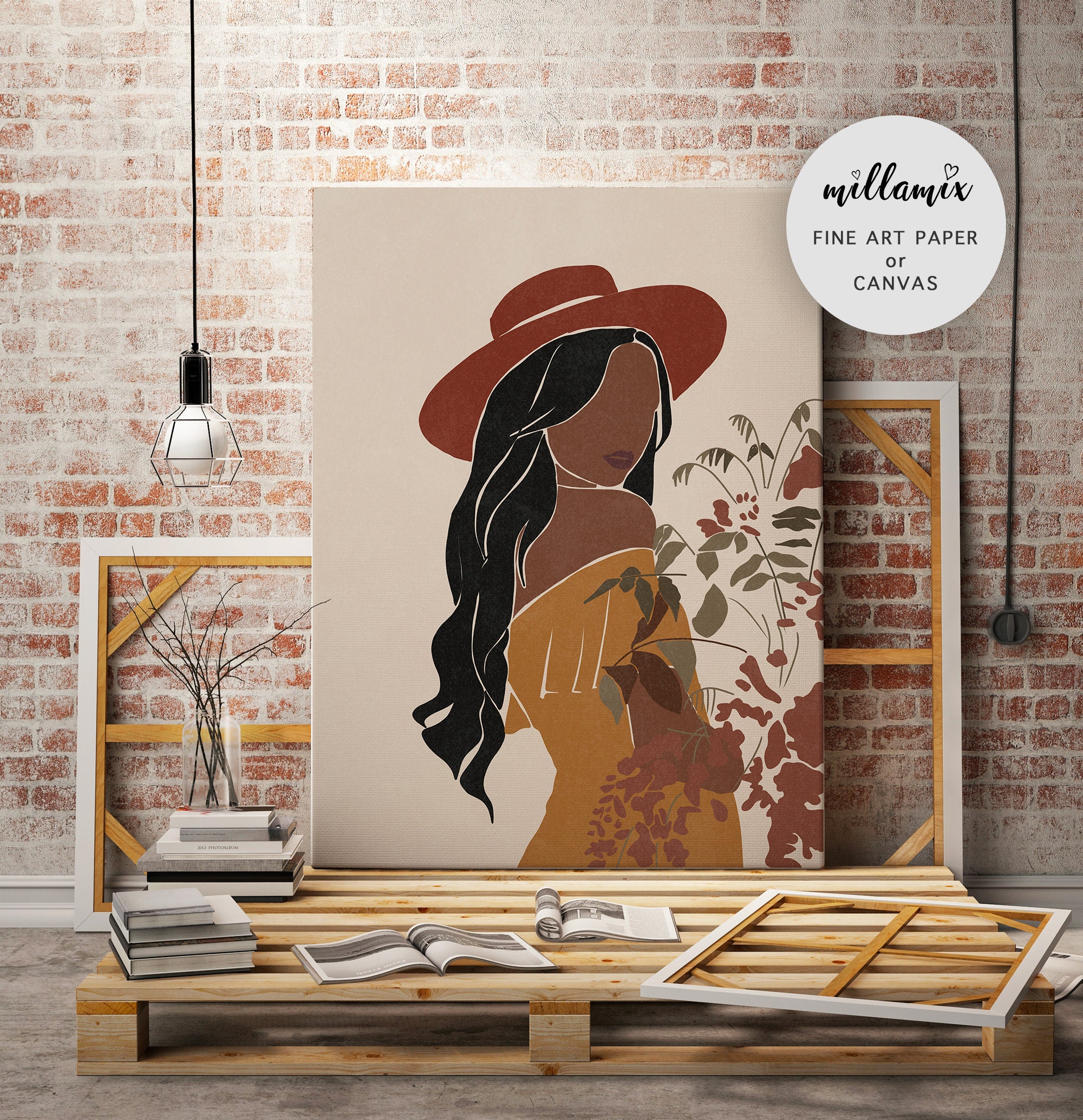 Printable Wall Art Woman Illustration Print Fashion - Etsy