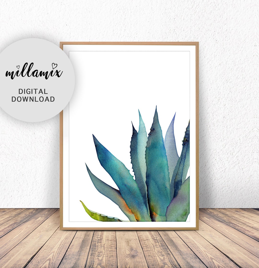Cactus Poster - Lookin Sharp - Printable Artwork - Modern Decor ...