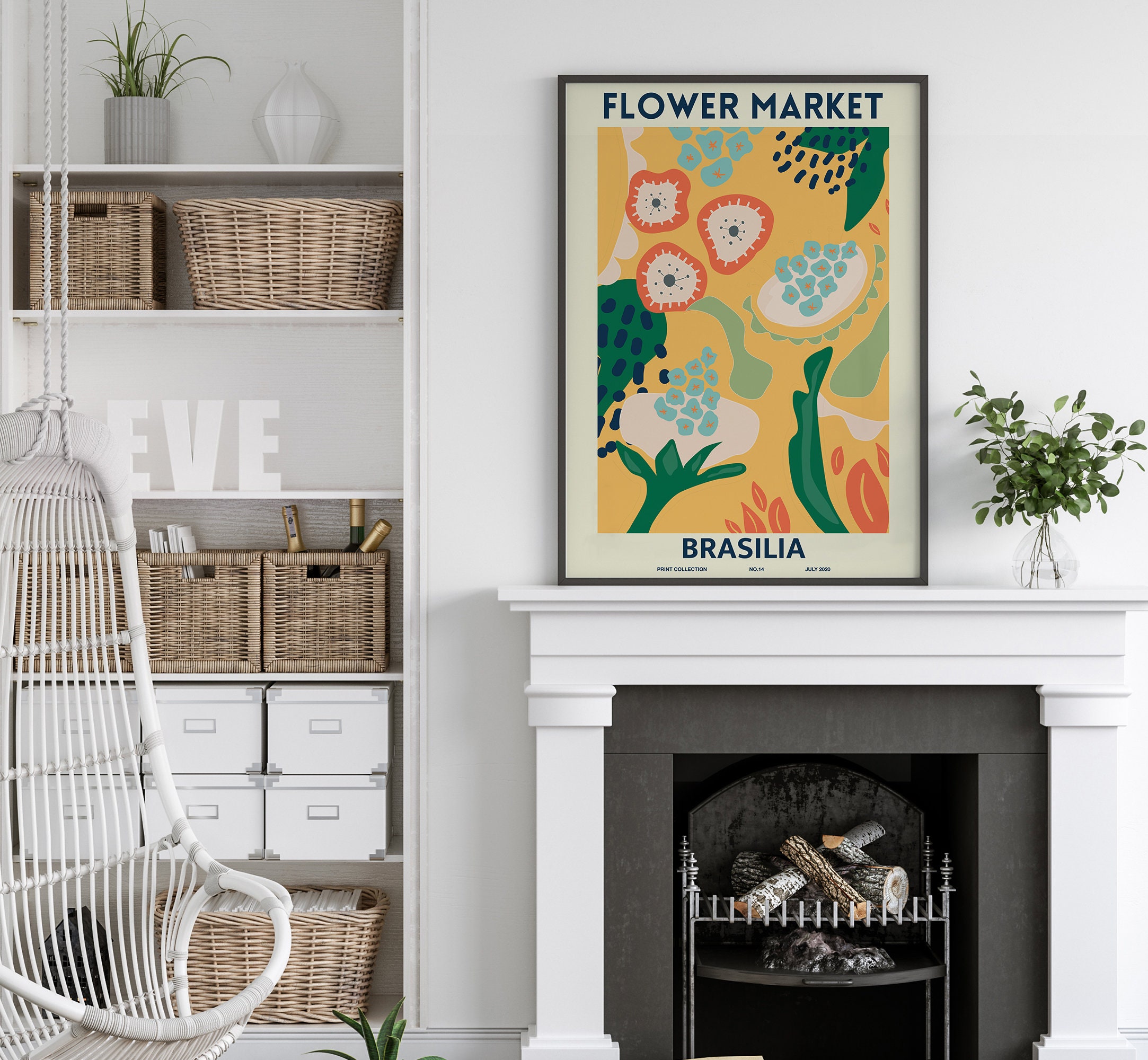 Flower Market Prints Digital Download Flower Market Poster - Etsy