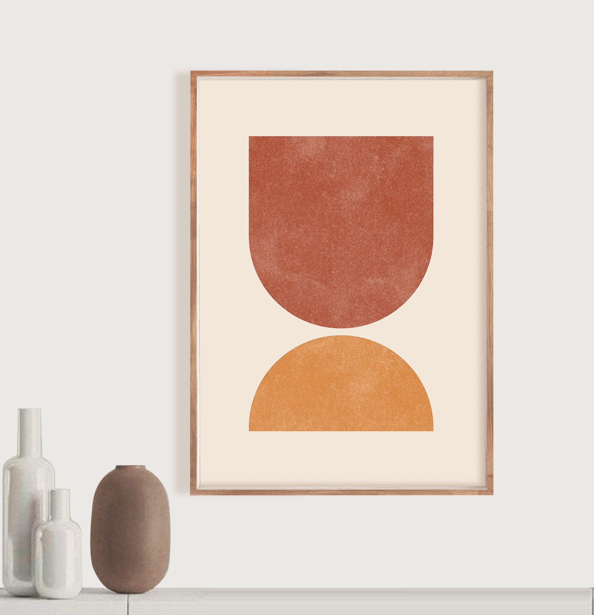 Rainbow Sun Boho Poster Set of 2 Print Minimalist Abstract - Etsy