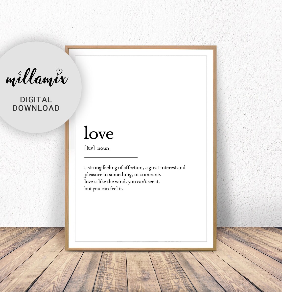 Love Print Love Definition Poster Love Dictionary Print | Etsy