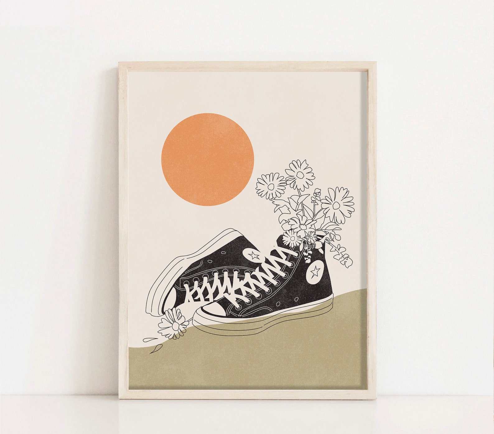 Abstract Landscape Printable Wall Art Converse Print Boho - Etsy