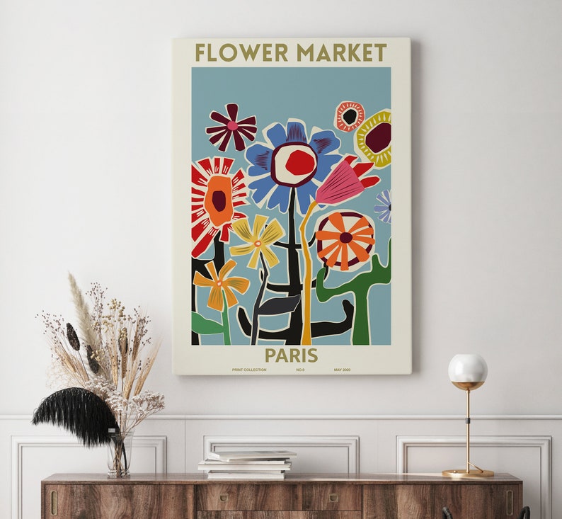 Flower Market Paris Flower Market Print Digital Download - Etsy