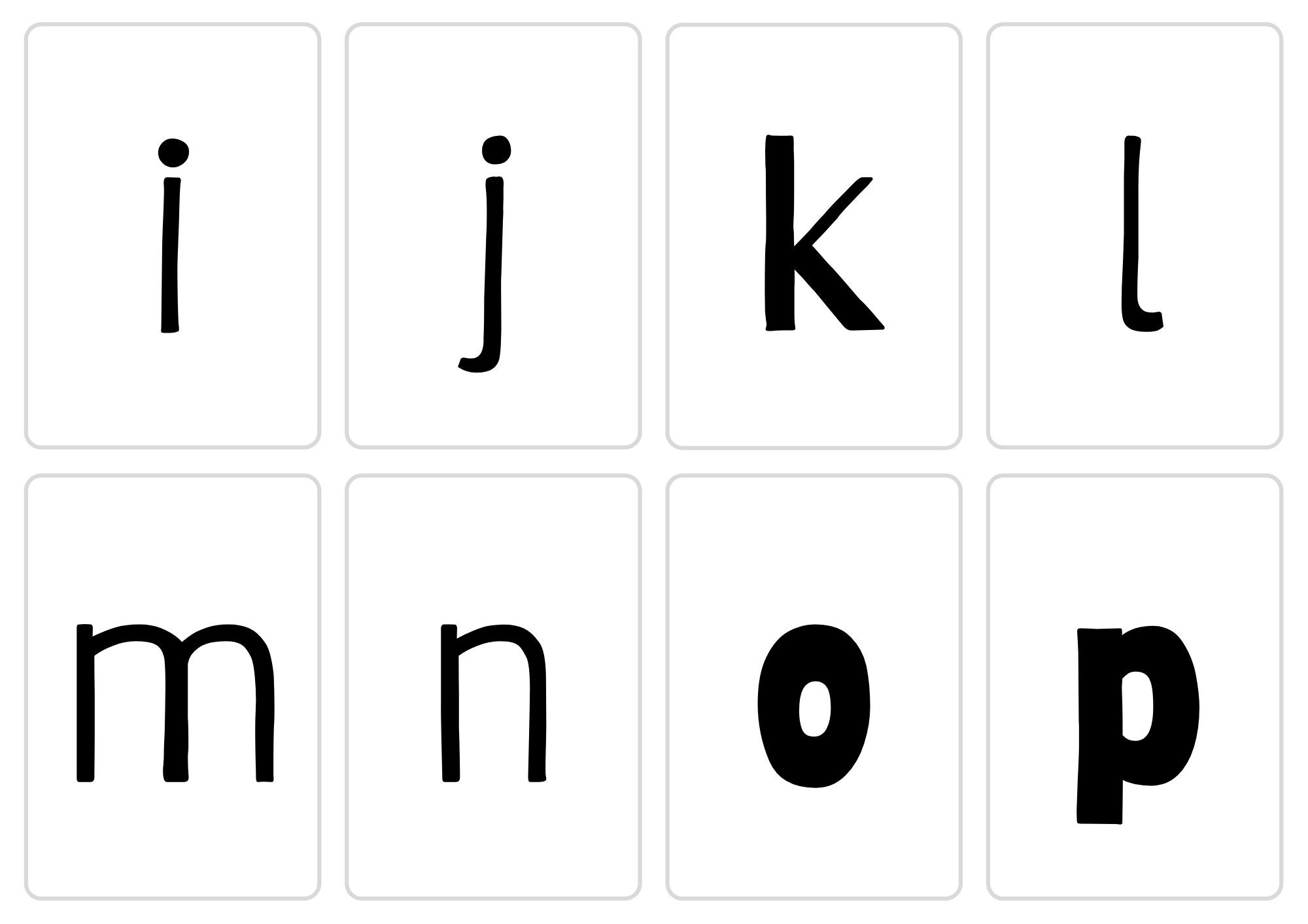 Chunky Letters ABC Flashcards | Letters Flashcards - Etsy