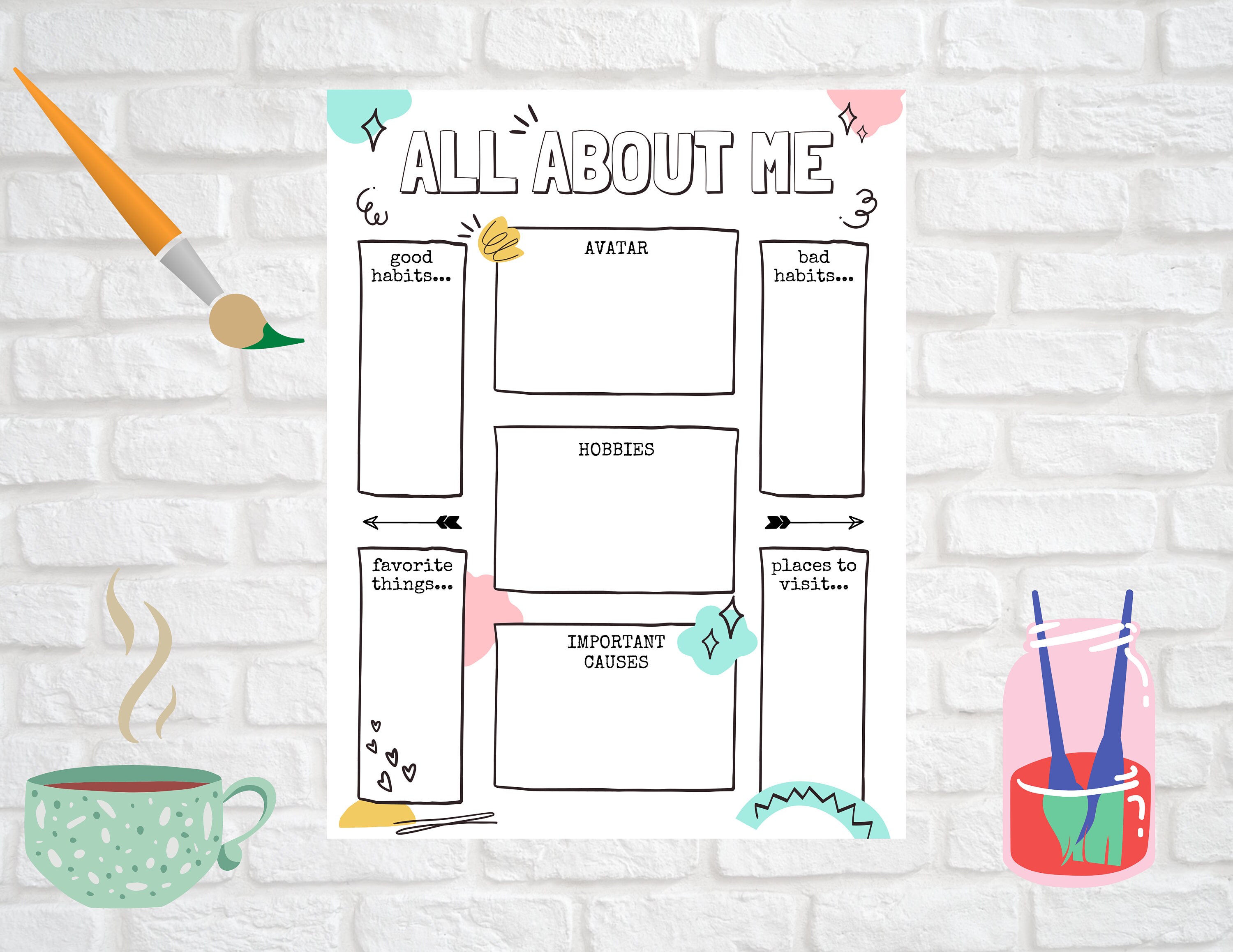 All About Me Poster - Etsy