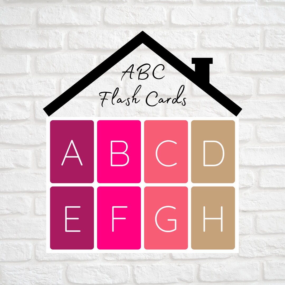 Minimalist ABC Flashcards | Letter Flashcards | Alphabet - Etsy