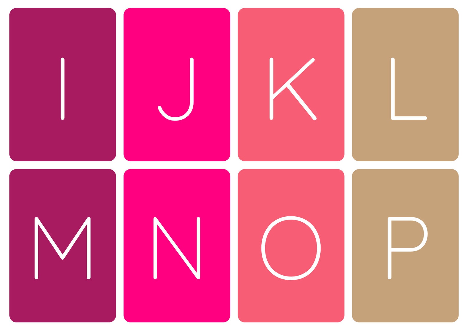 Minimalist ABC Flashcards Letter Flashcards Alphabet - Etsy