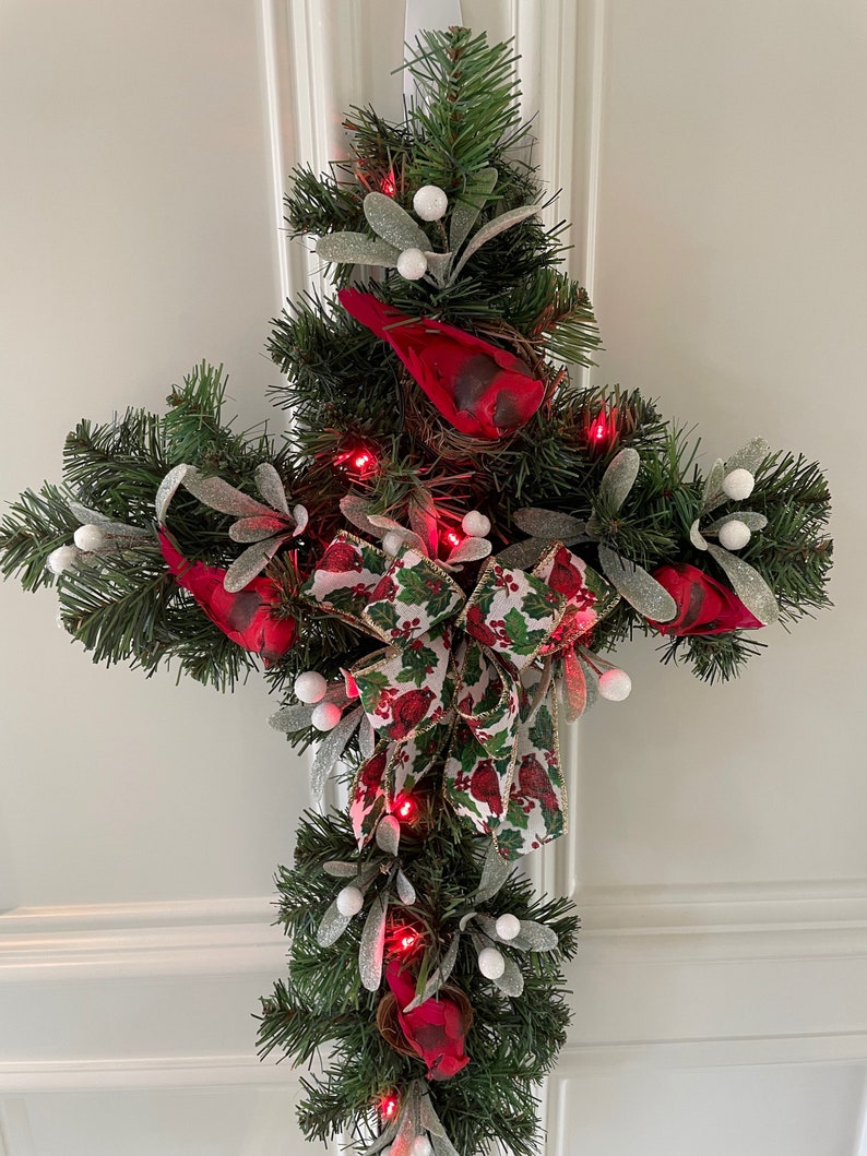 Cardinal Cross - Etsy