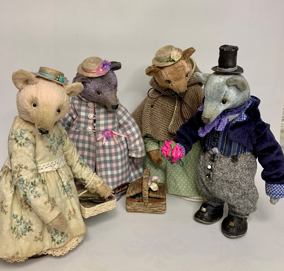 Handmade Teddies by Book "little Women" Louisa May With Vintage ...