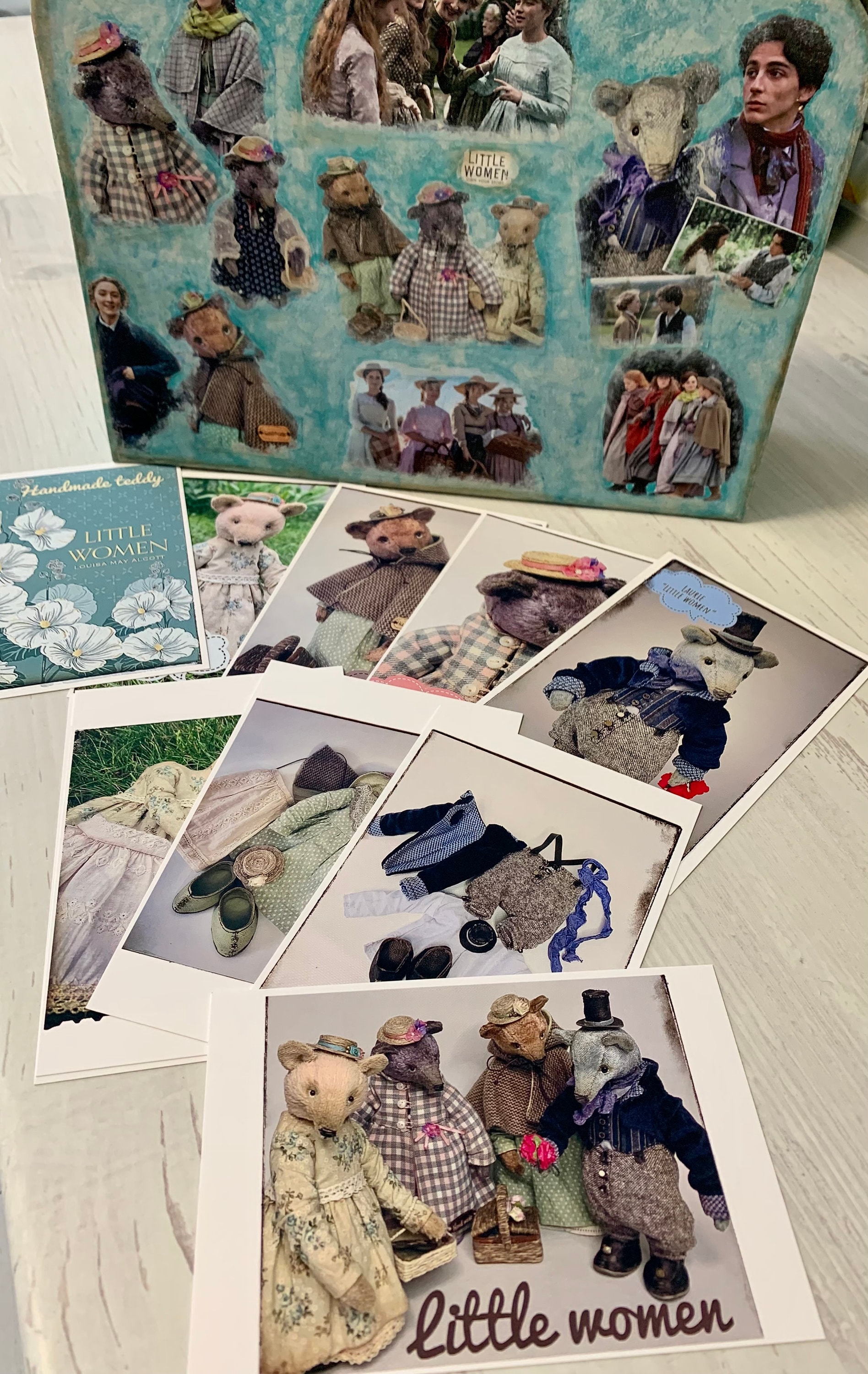 Handmade Teddies by Book "little Women" Louisa May With Vintage ...