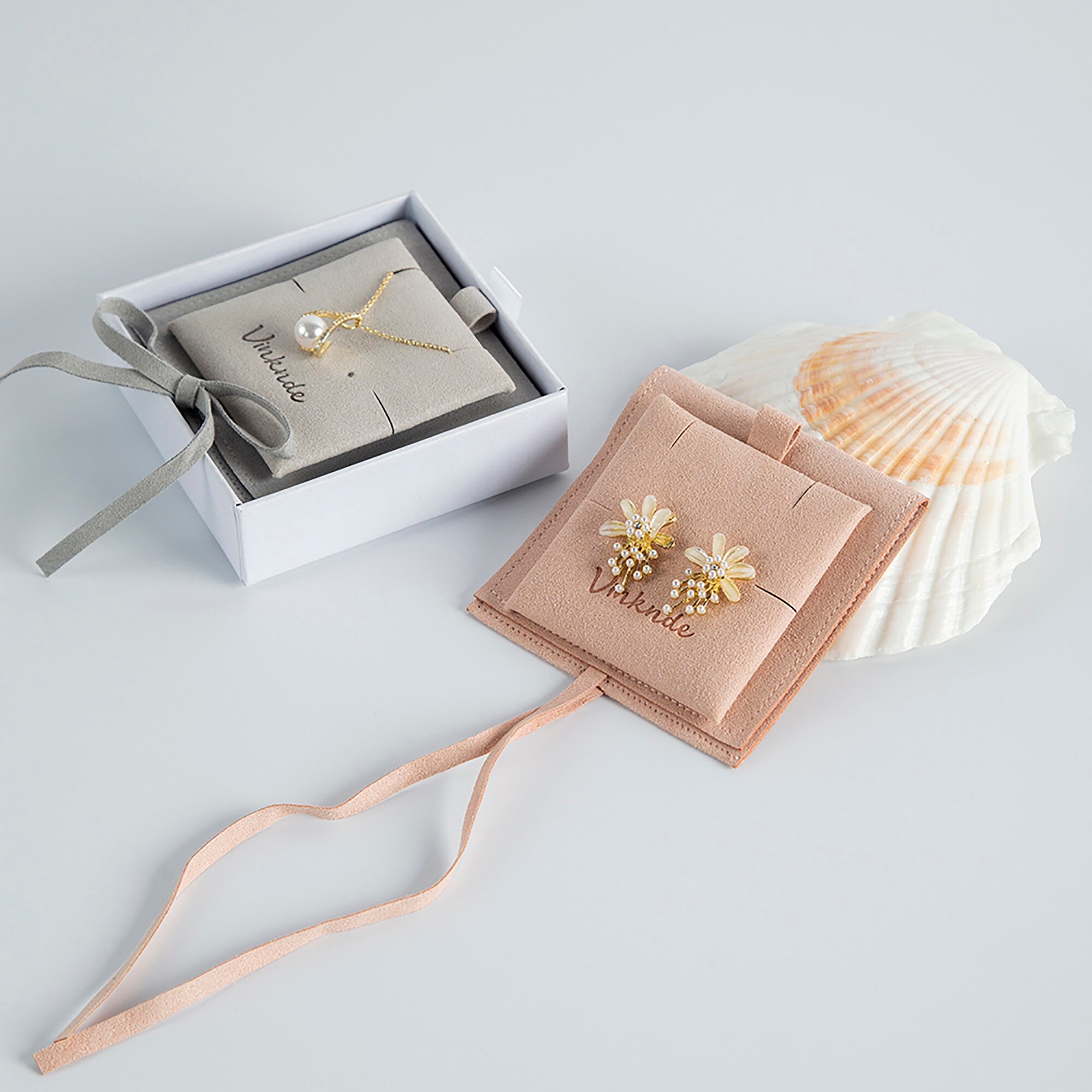 Custom Microfiber Jewelry Pouch With Logo - Personalized Envelope Bag ...