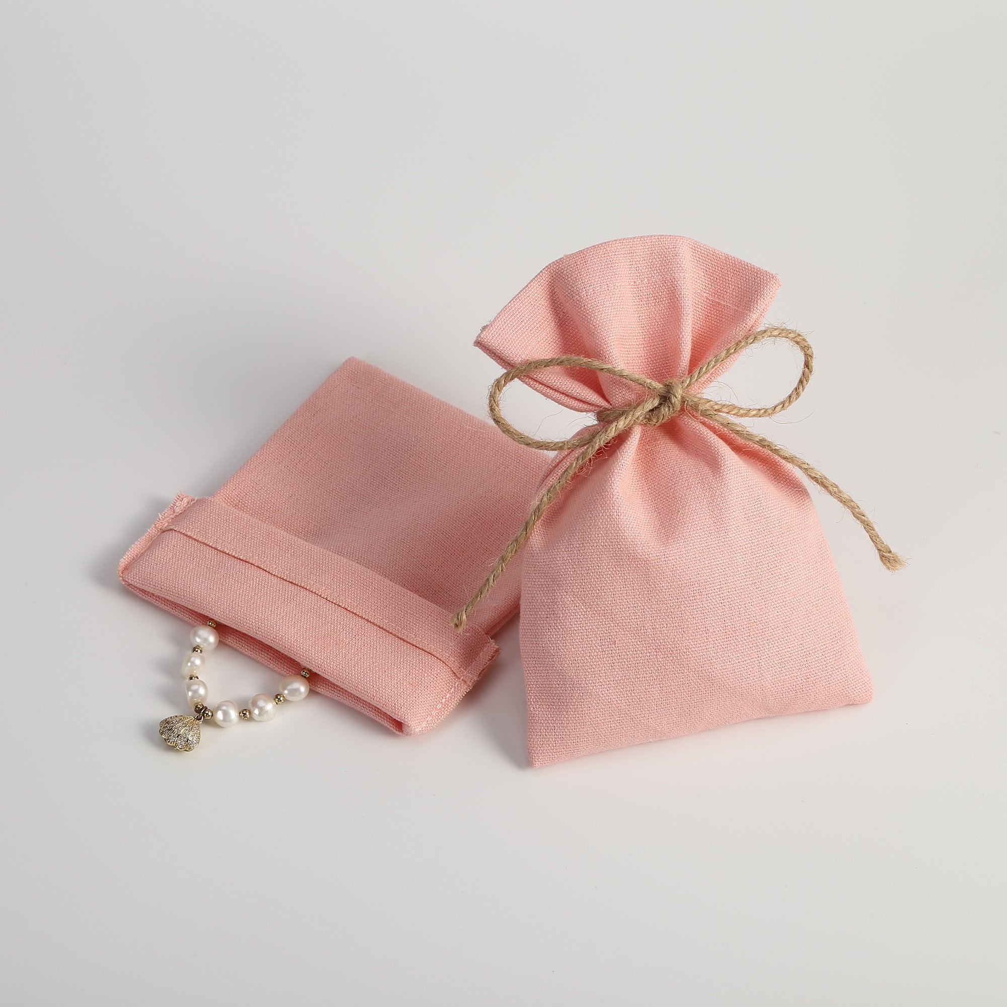 Cotton Drawstring Jewelry Pouch: Small Gift Bag, Wedding Favor (50pcs ...