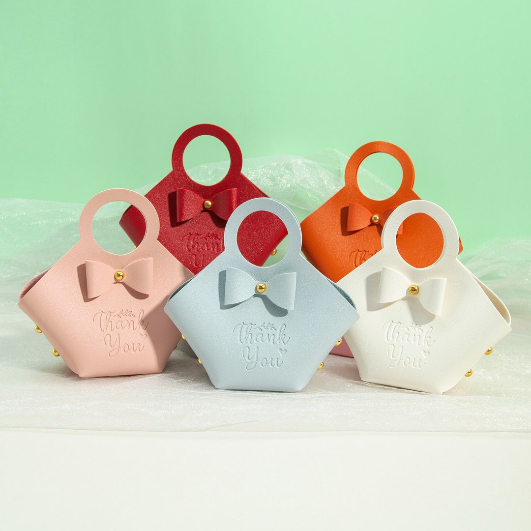 Small Leather Candy Cosmetics Gift Packaging Bag Party Favor Gift Bag ...