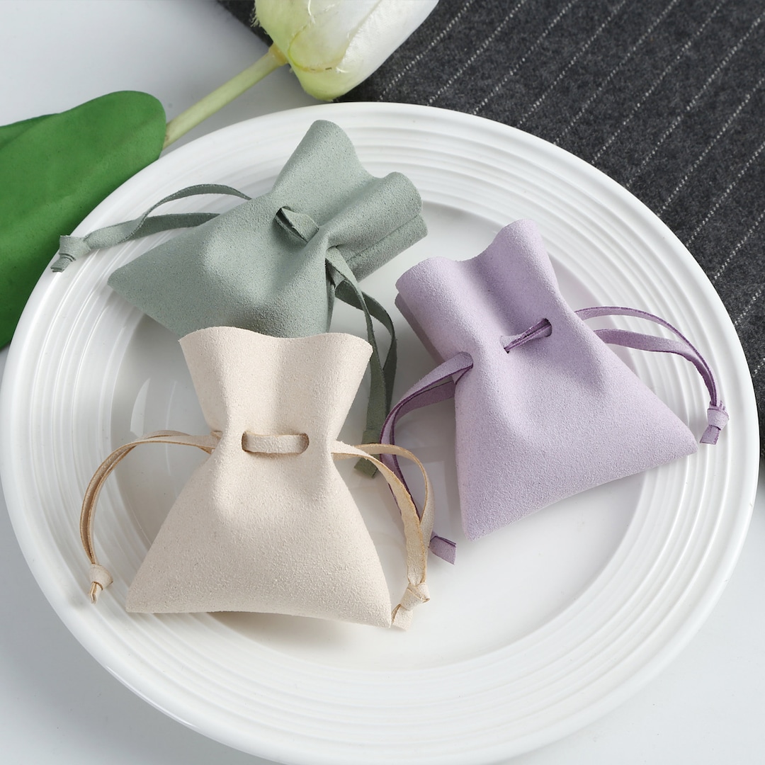 50pcs Pink Microfiber Envelope Bags Jewelry Pouch Bags Custom Jewelry ...