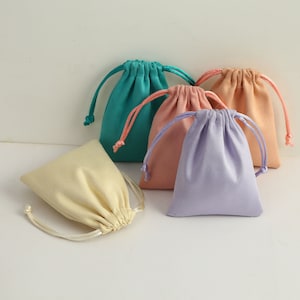 50pcs Velvet Jewelry Bag Flannel Drawstring Ring Earrings Gift Bags ...