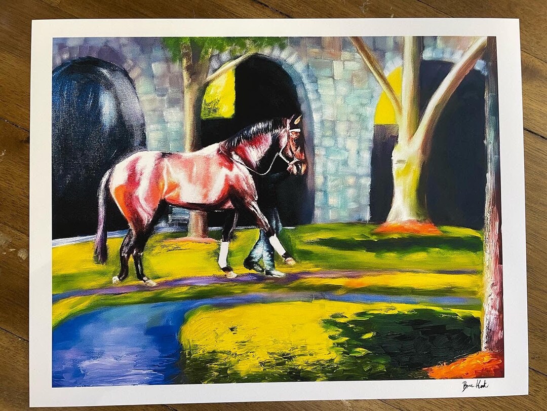Keeneland Fall Meet Race Horse Fine Art Print- Original Oil Painting by ...